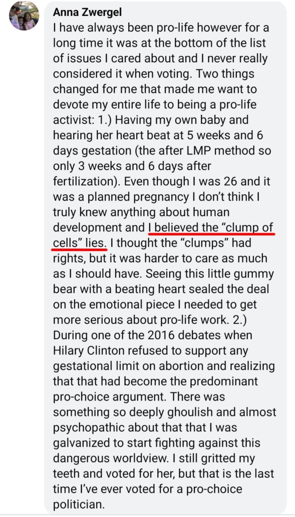 Many pro-choice views depend on believing embryos are "clumps of cells ...