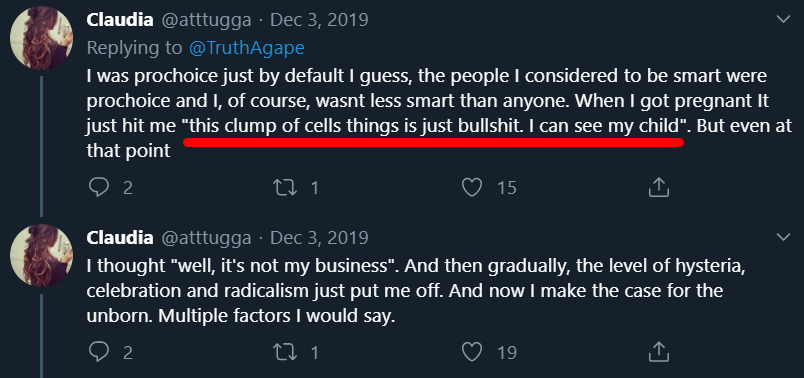 Many pro-choice views depend on believing embryos are "clumps of cells ...